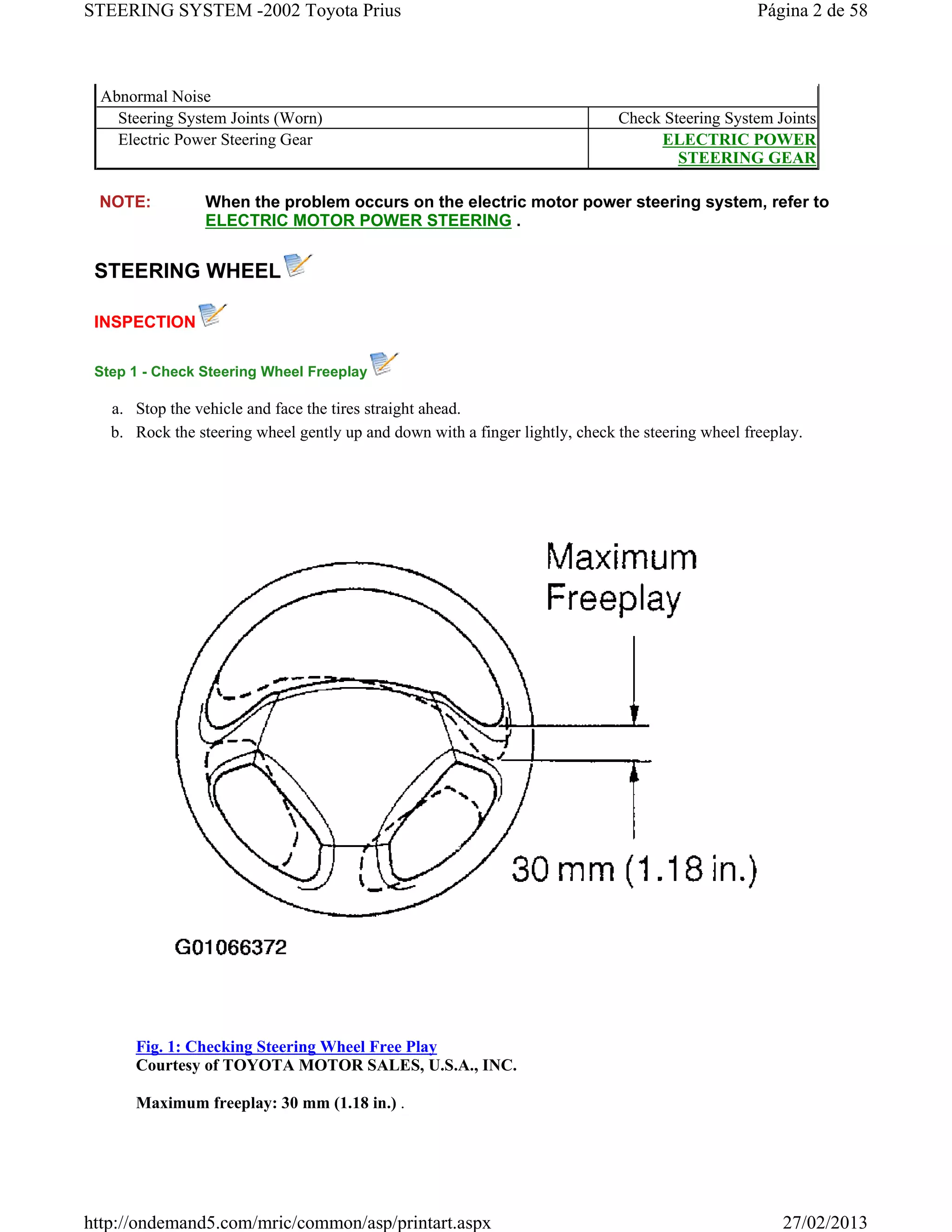 Steering system column | PDF