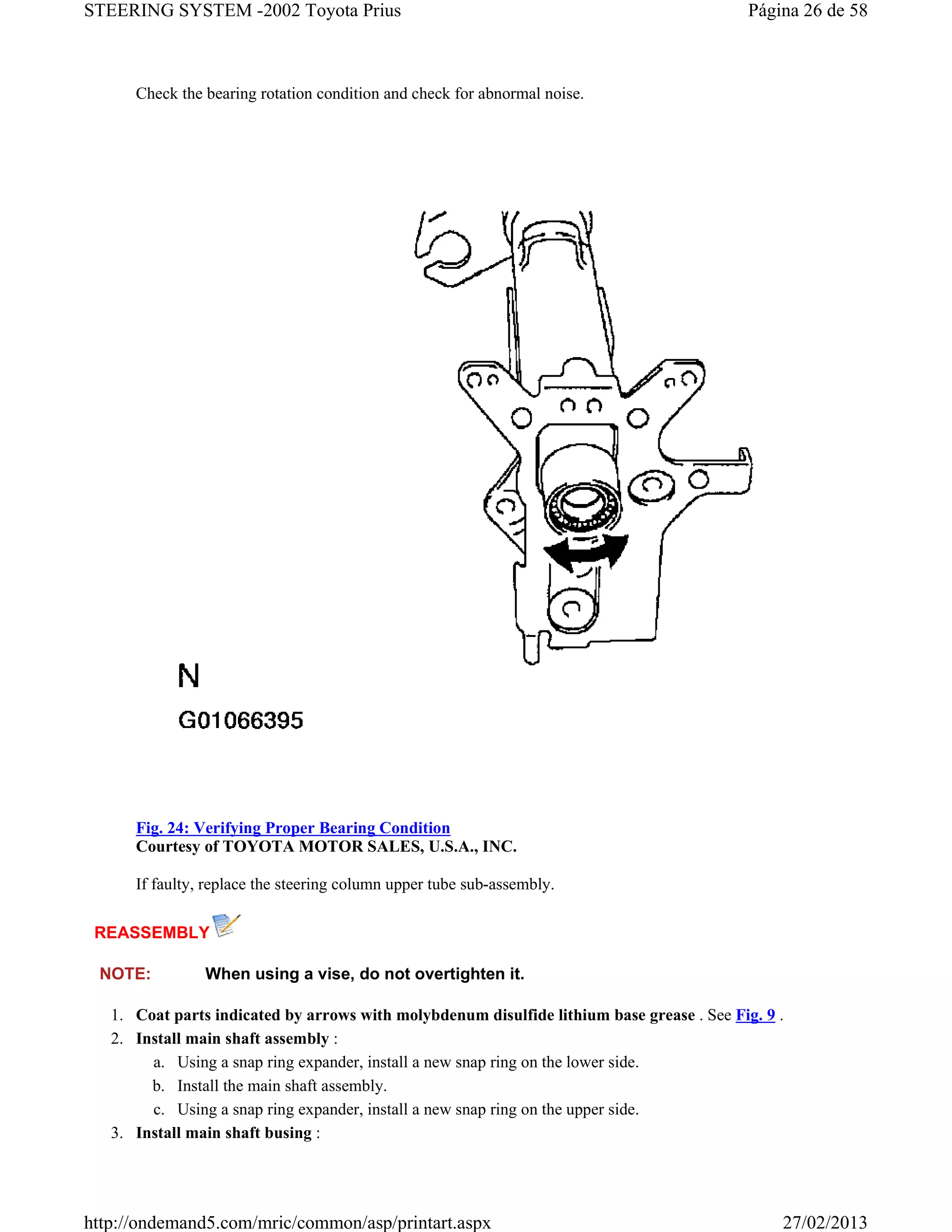 Steering system column | PDF