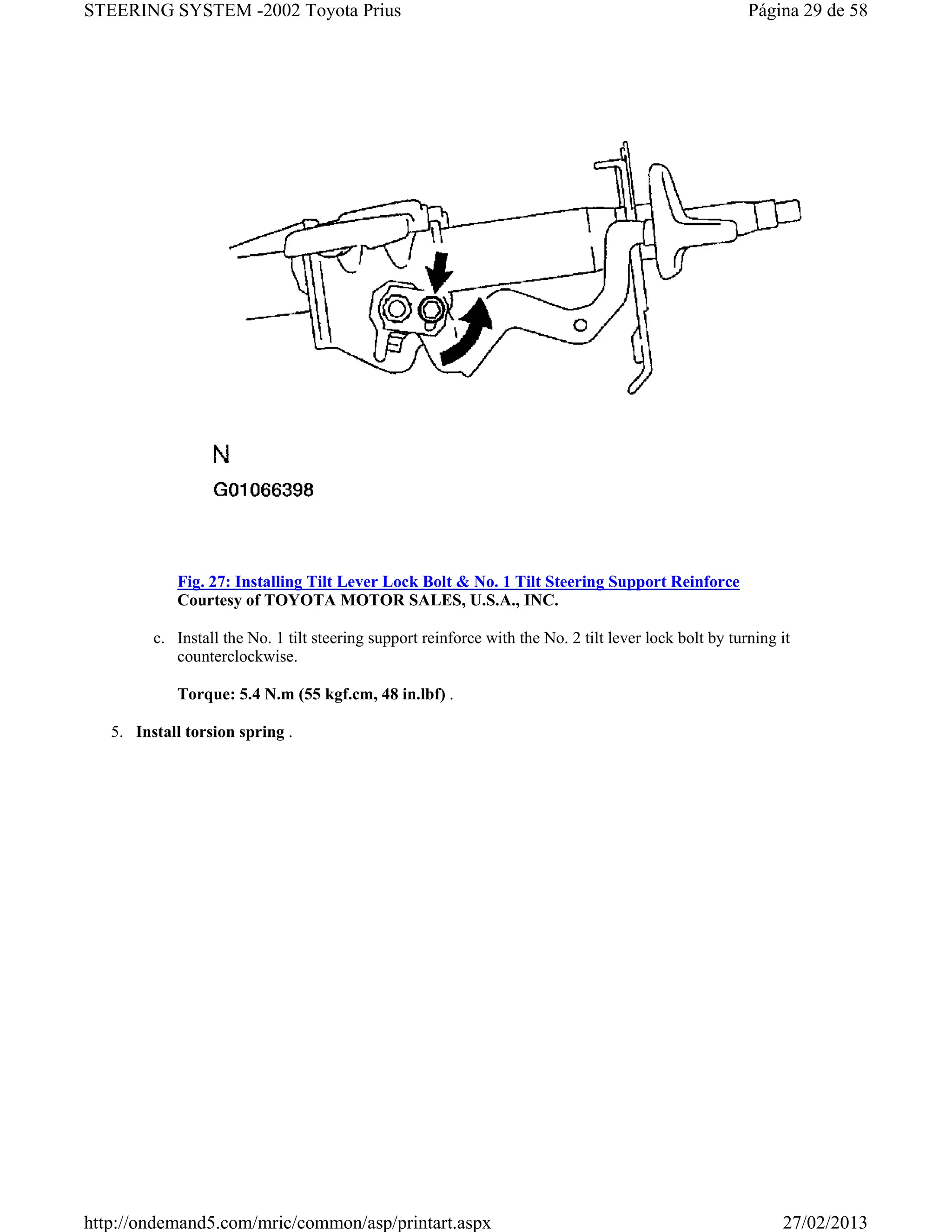 Steering system column | PDF