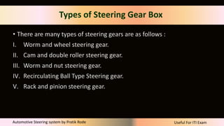 STEERING SYSTEM PART 1.pptx