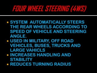 Steering system ppt | PDF
