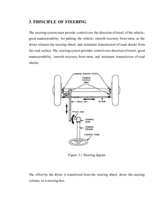 Steering system project report | DOCX