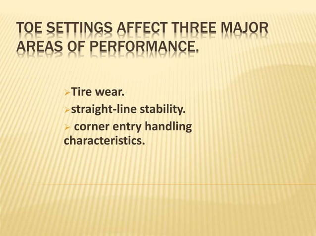 Steering Wheel Alignment Ppt