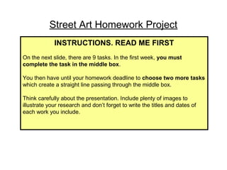 Steet art extended research task | PPT