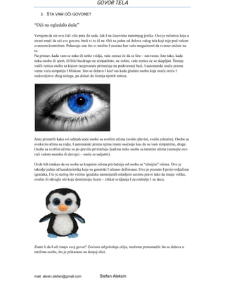Stefan Aleksin: Govor tela | PDF