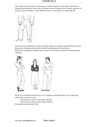 Stefan Aleksin: Govor tela | PDF