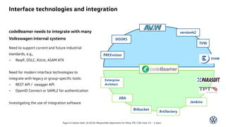 Volkswagen | ECU Software Development with codeBeamer ALM: IT Aspects | PDF