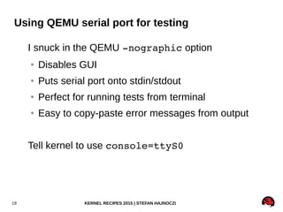 Kernel Recipes 2015: Speed up your kernel development cycle with QEMU | PPT