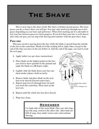 Technical Manual Writing Example: Wet Shaving | PDF