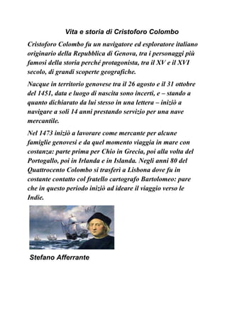 cristoforo_colombo_stefano_afferrante.docx | Genealogy and Ancestry ...