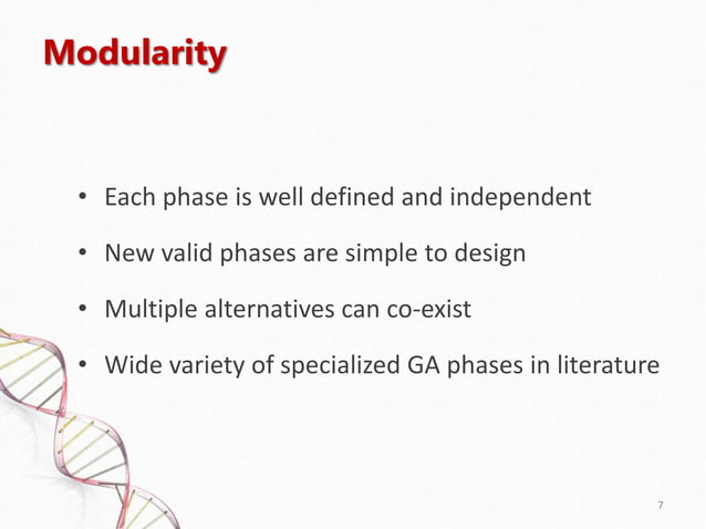 A Modular Genetic Algorithm Specialized For Linear Constraints Ppt