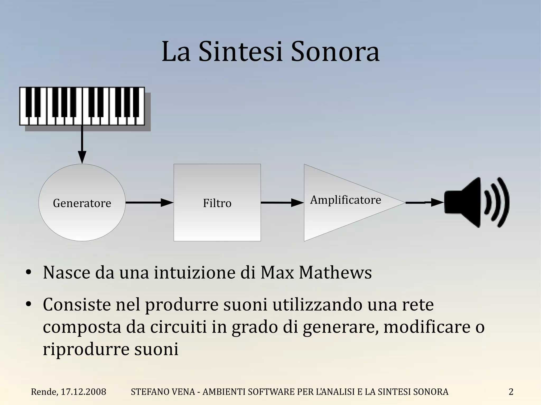 Strumenti per l'analisi e la sintesi sonora | PDF