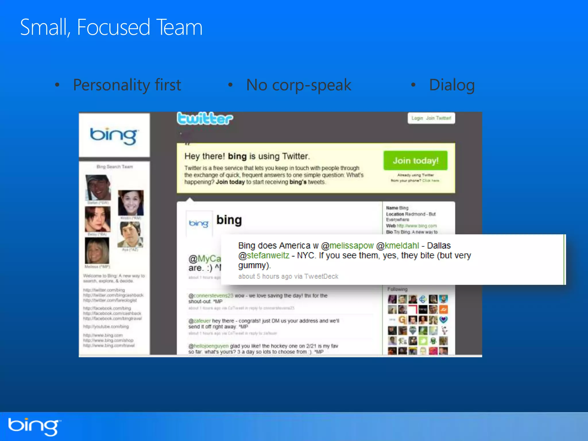 Bing: Welcome to the Social | PPT