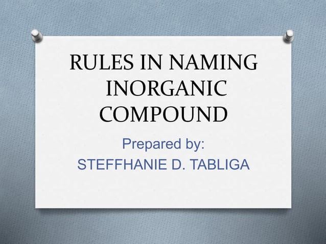 rules in naming organic compound | PPTX | Chemistry | Science