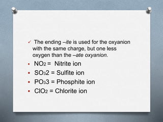 rules in naming organic compound | PPTX