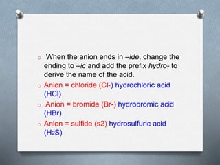 rules in naming organic compound | PPTX