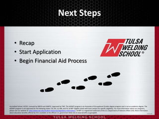 TWS Tulsa Welding, HVAC/R & Electrical Distance Presentation | PPT