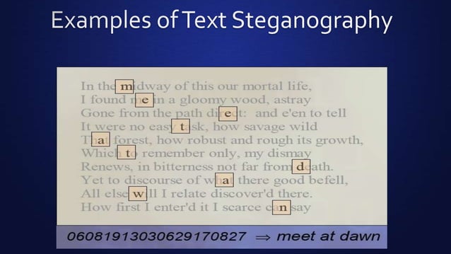 Steganography - A smart way to hide data | PPT