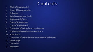 Steganography - A smart way to hide data | PPT | Free Download