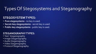 Steganography - A smart way to hide data | PPT