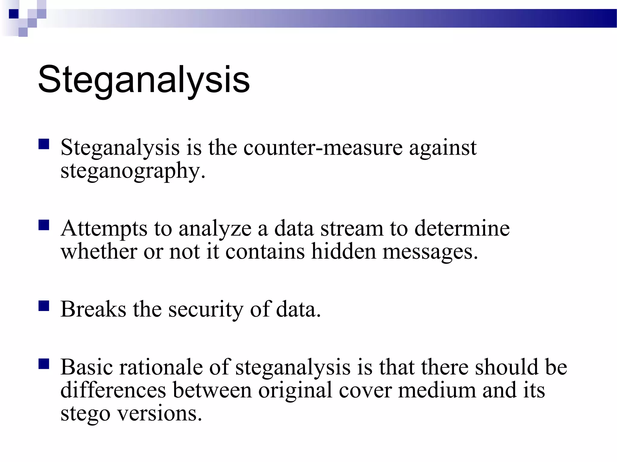 Steganalysis of lsb matching steganography | PPT | Photo Editing ...