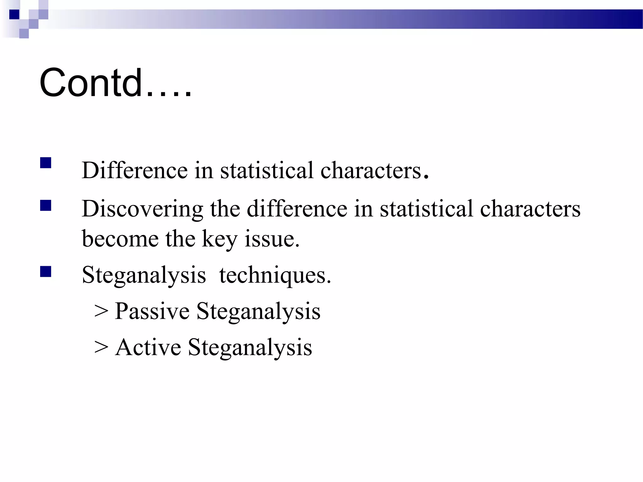 Steganalysis of lsb matching steganography | PPT | Photo Editing ...