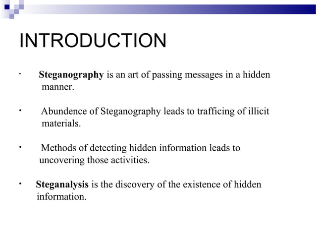 Steganalysis of lsb matching steganography | PPT