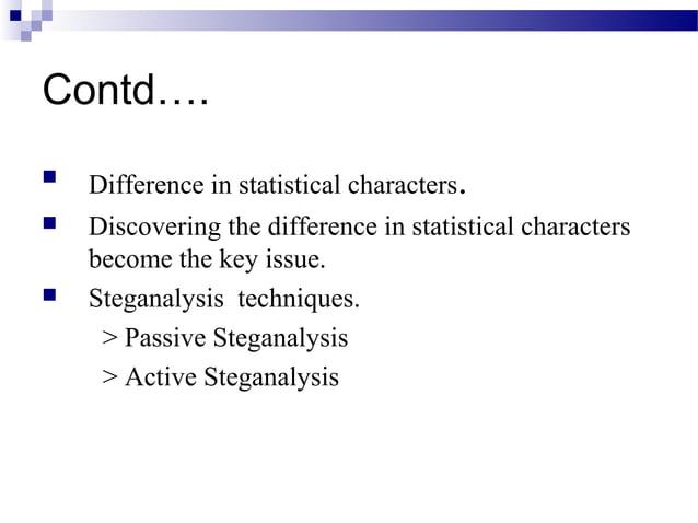 Steganalysis of lsb matching steganography | PPT | Photo Editing ...