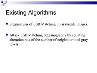 Steganalysis of lsb matching steganography | PPT | Photo Editing ...