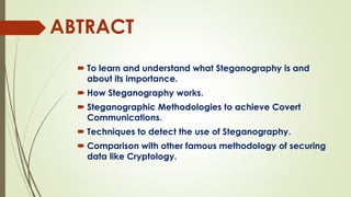 Steganoghraphy | PPTX