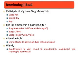 Steganografia ne imazhe | PPTX