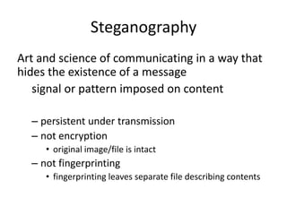 Steganography | PPT