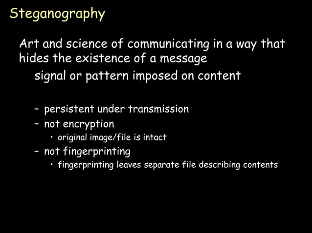 Steganography | PDF | Computing | Technology & Computing