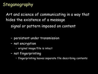 Steganography | PPT