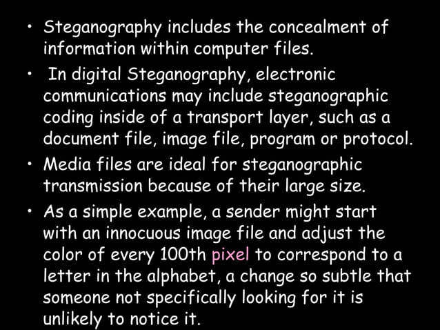 Steganography | PPT
