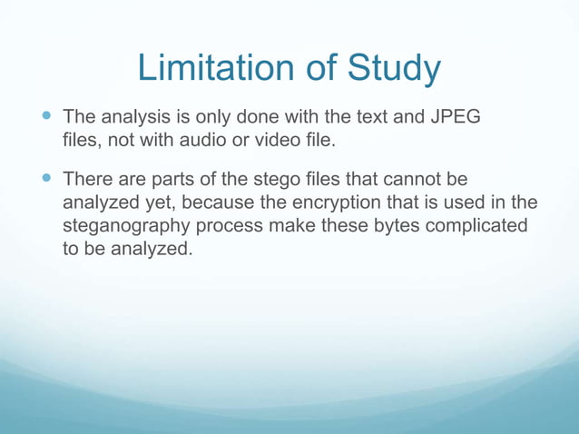 Steganography Tool & Steganography Detection Tool - Presentation | PPTX