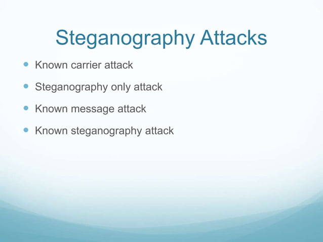 Steganography Tool & Steganography Detection Tool - Presentation | PPTX