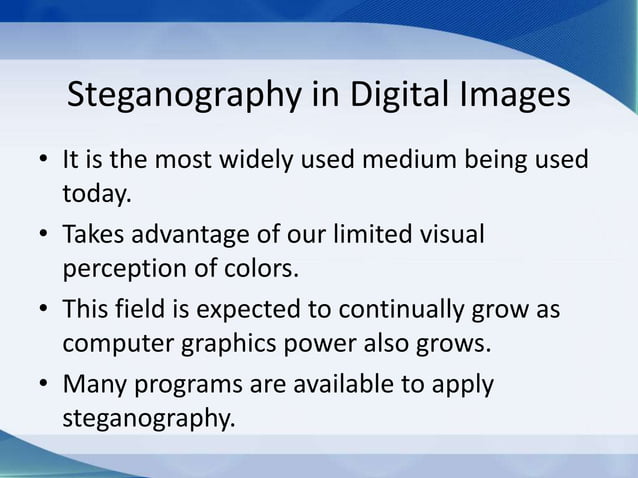 Steganography | PPT