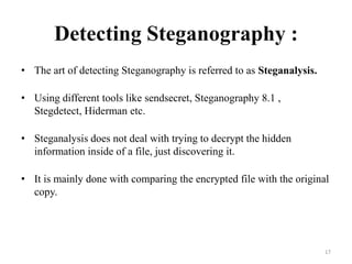 Steganography | PPTX