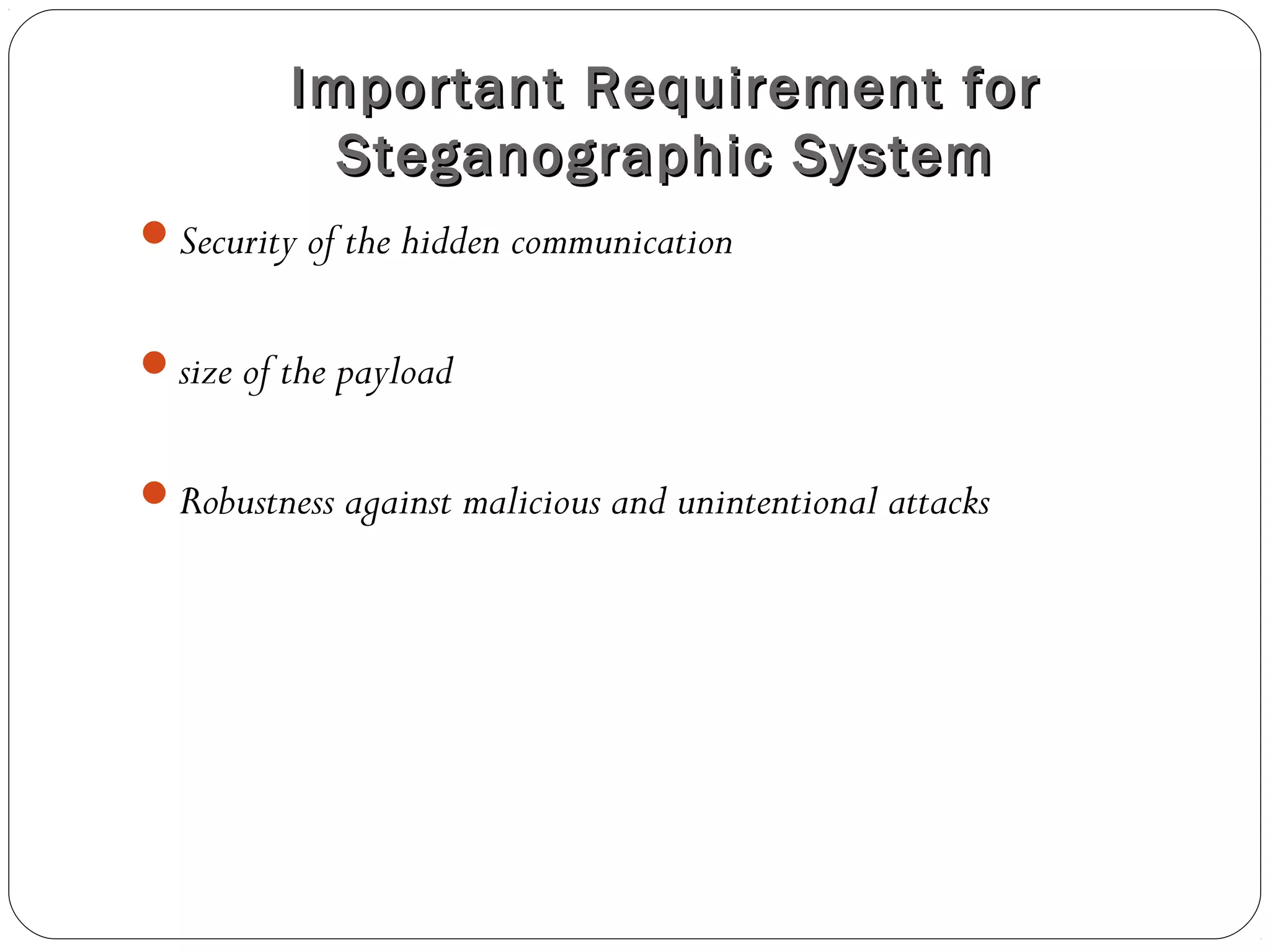 Steganography ppt | PPT