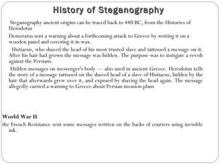 Steganography ppt | PPT