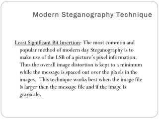 Steganography ppt | PPT
