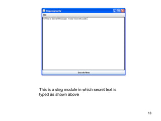 Steganography | PPT