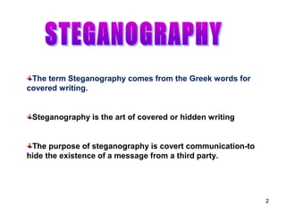 Steganography | PPT