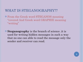 Steganography | PPT | Programming Languages | Computing