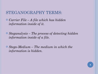 Steganography | PPT | Programming Languages | Computing