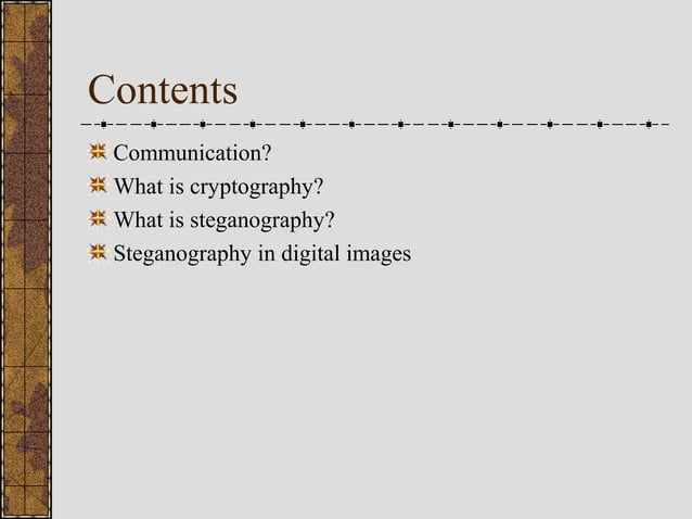Steganography | PPT