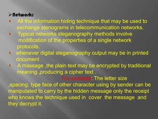 Steganography | PPTX