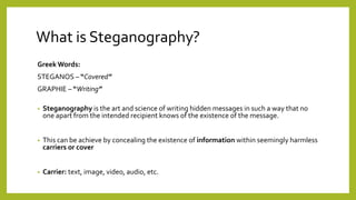 Steganography | PPTX