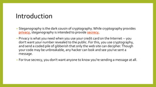 Steganography | PPTX